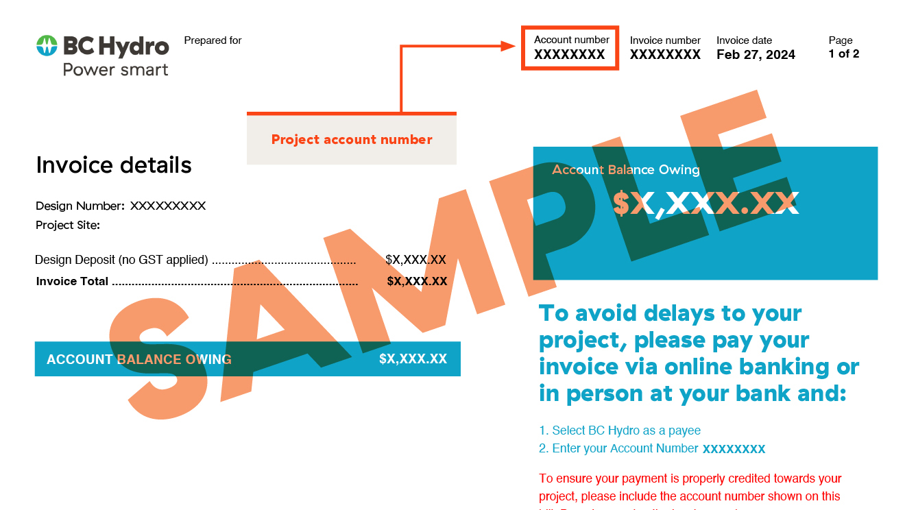 Payment options for design connection projects